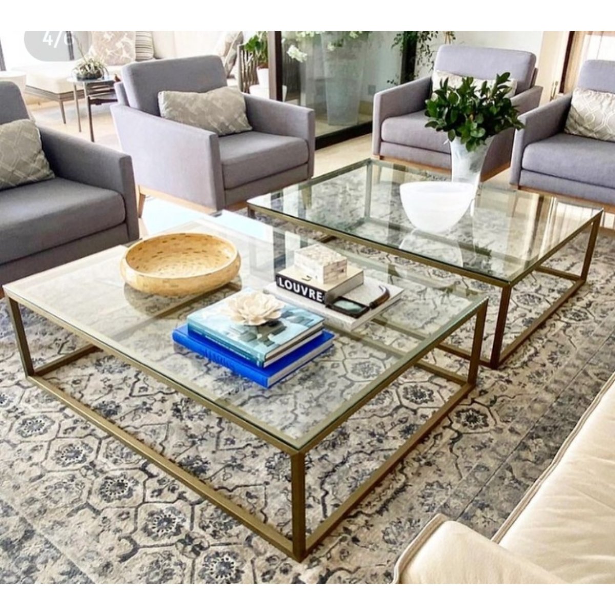 Golden coffee Table set - IM26 | كيميت - kemitt