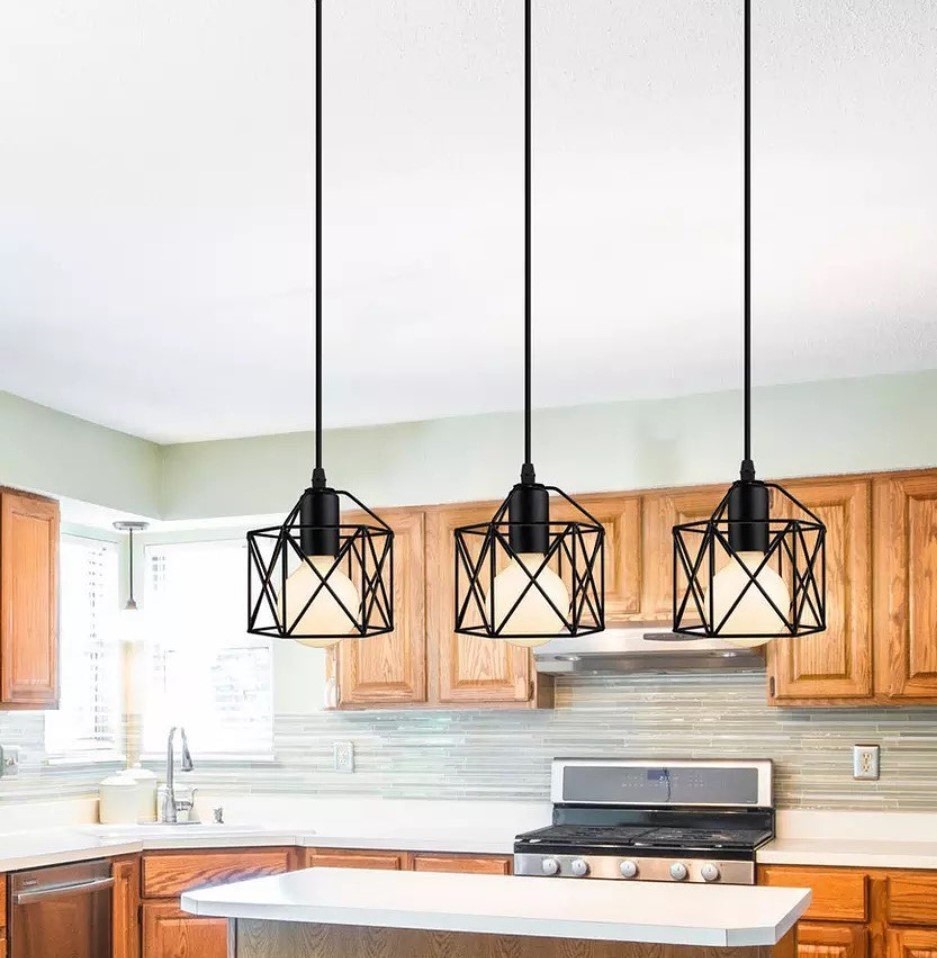 Triple X Pendant Light with rectangular base, 60×60 cm, Multicolor - KM ...