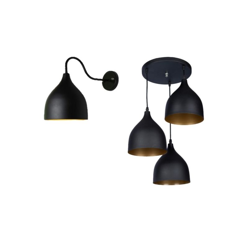 Pendant & Wall Lamp, Black - SI192 | كيميت - kemitt