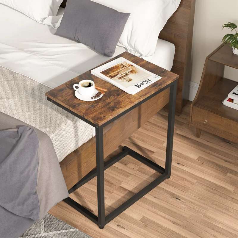 Side Table, 55 cm, Black / Brown - NST5 | كيميت - kemitt