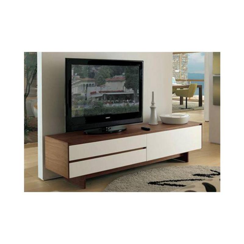 TV unit, 150 cm, White / Brown - KM-EG83-105 | كيميت - kemitt