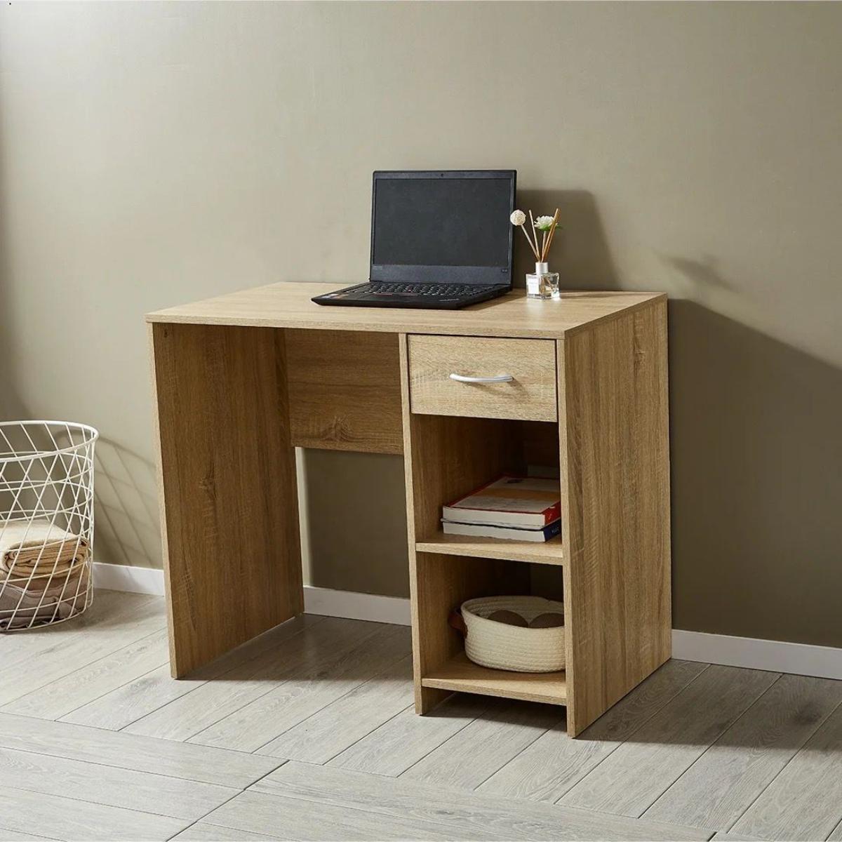Desk, 100 cm, Beige - KM-EG95-27 | كيميت - kemitt