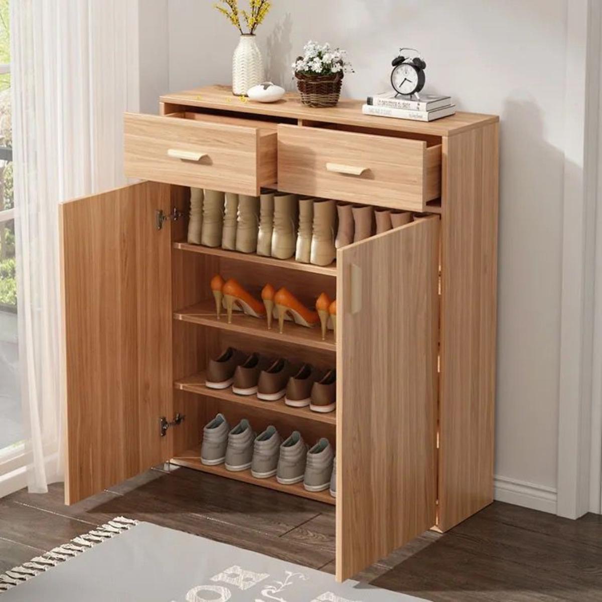 Shoe cabinet, 80 cm, Beige - KM-EG95-55 | كيميت - kemitt