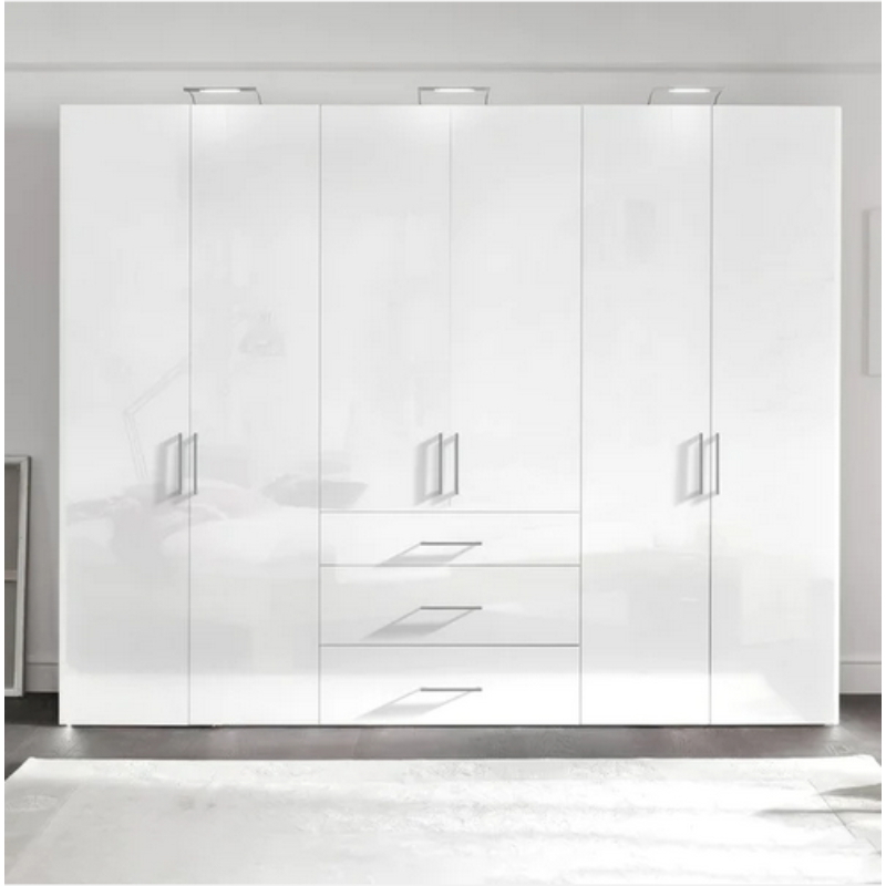 Wardrobe, 220cm, White - KM-EG33-24 | كيميت - kemitt