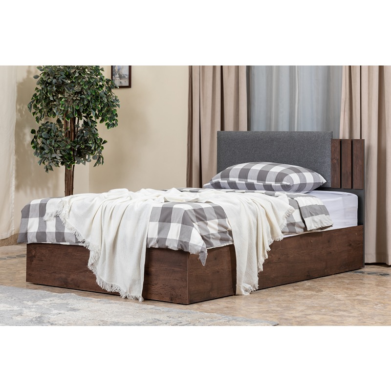 Bed, Multiple Sizes, Brown/Dark Grey - KM-EG11-20 | كيميت - kemitt