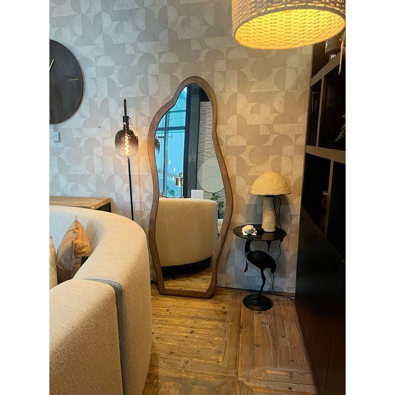 Modern Mirror, 70 cm, Brown - KM-EG136-19 | كيميت - kemitt