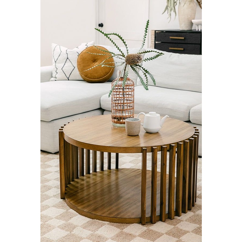 Coffee Table, 60 cm, Brown - KM-EG136-41 | كيميت - kemitt